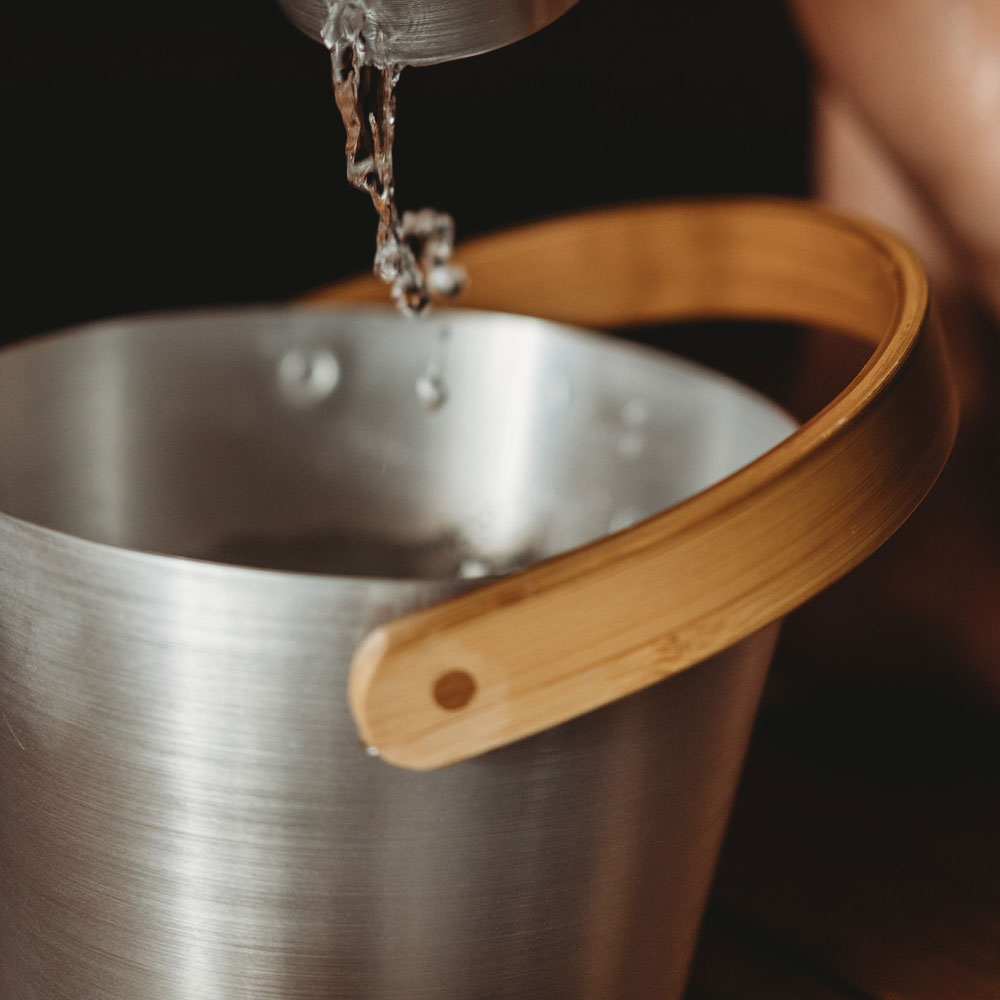 Rento Curved Handle Sauna Bucket - Bear Naked Saunas